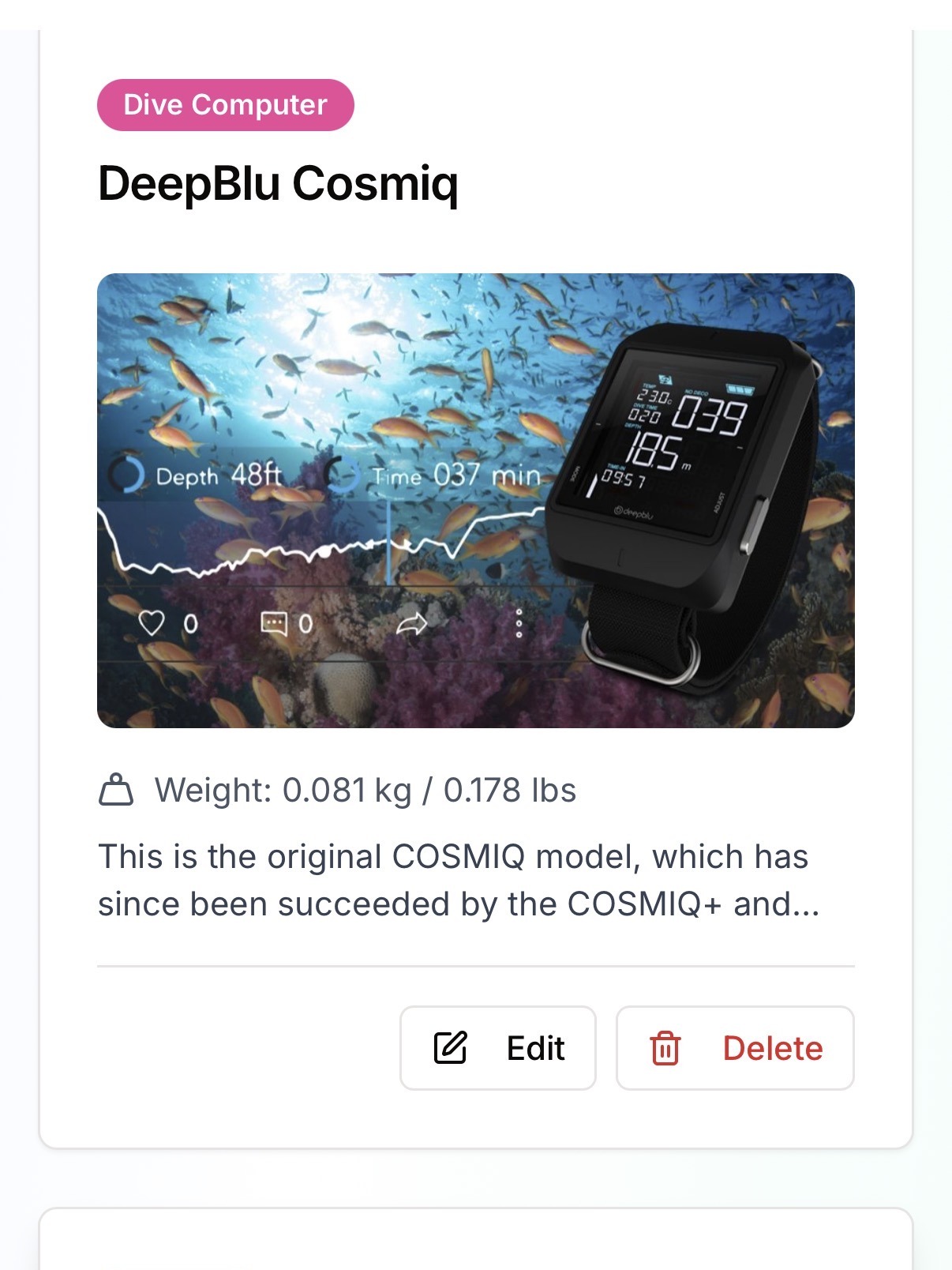 ScubaDive.AI - Scuba Diving Logbook