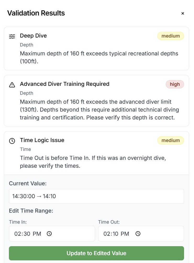 ScubaDive.AI - Scuba Diving Logbook